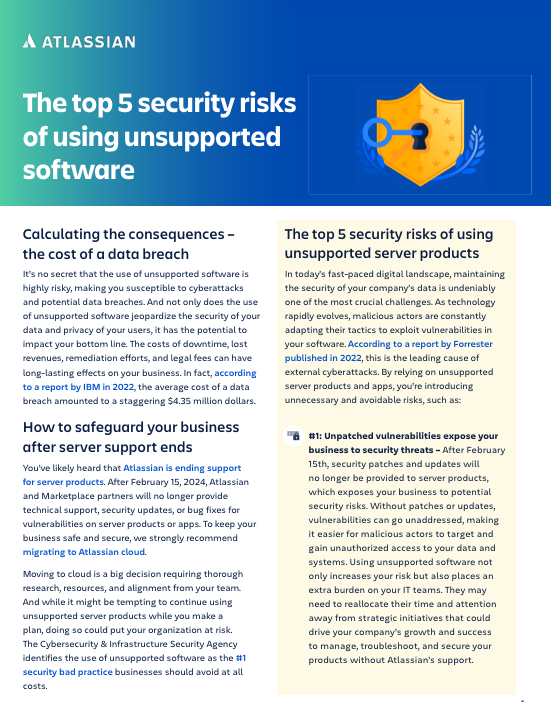 The top 5 security risks of using unsupported software